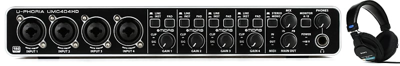 Behringer U-Phoria UMC404HD USB Audio Interface Bundle with | Reverb