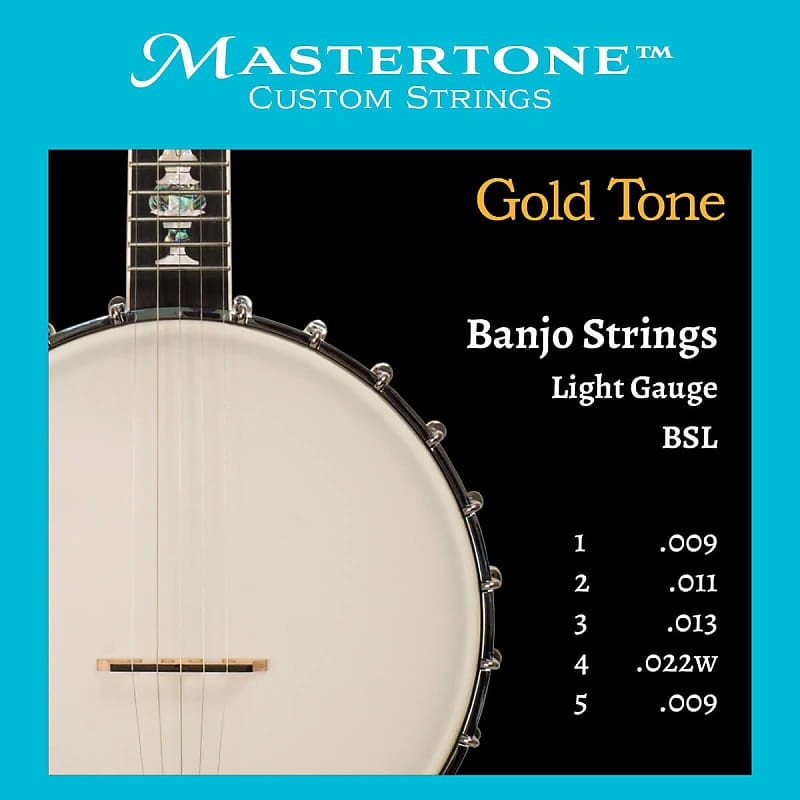 Gold Tone 5-String Banjo Light Gauge Stringset GT-BSL | Reverb