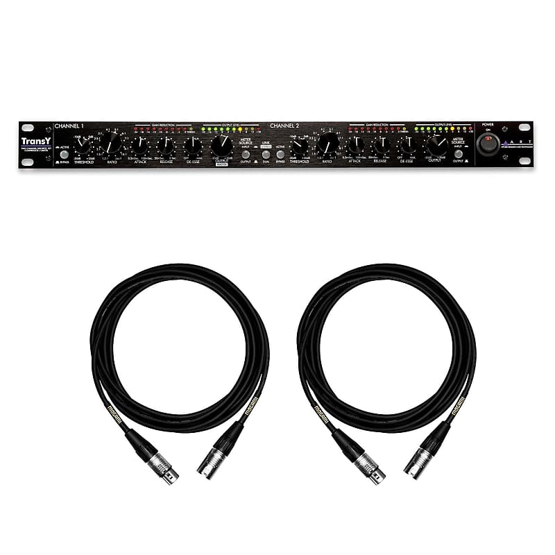 ART TransY 2-Channel Compressor Limiter w/ 2 Mogami XLR | Reverb
