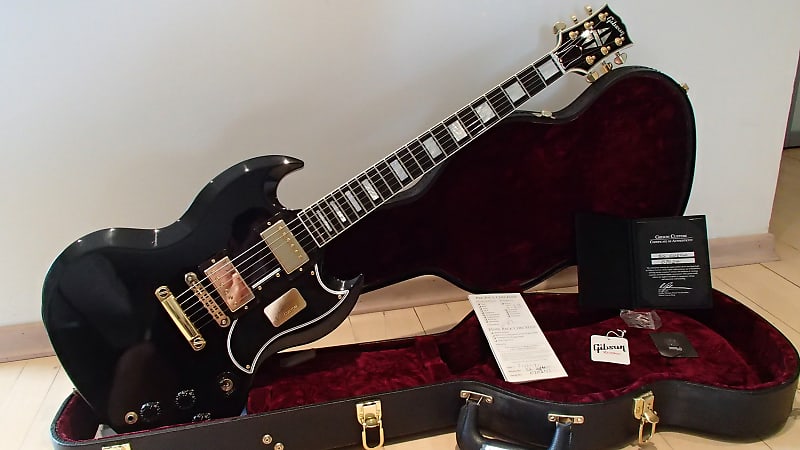 Gibson Custom Shop SG Custom Limited Edition 2017 Ebony | Reverb