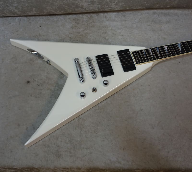 NEW! USA Jackson Custom Shop King V guitar in ivory | Reverb
