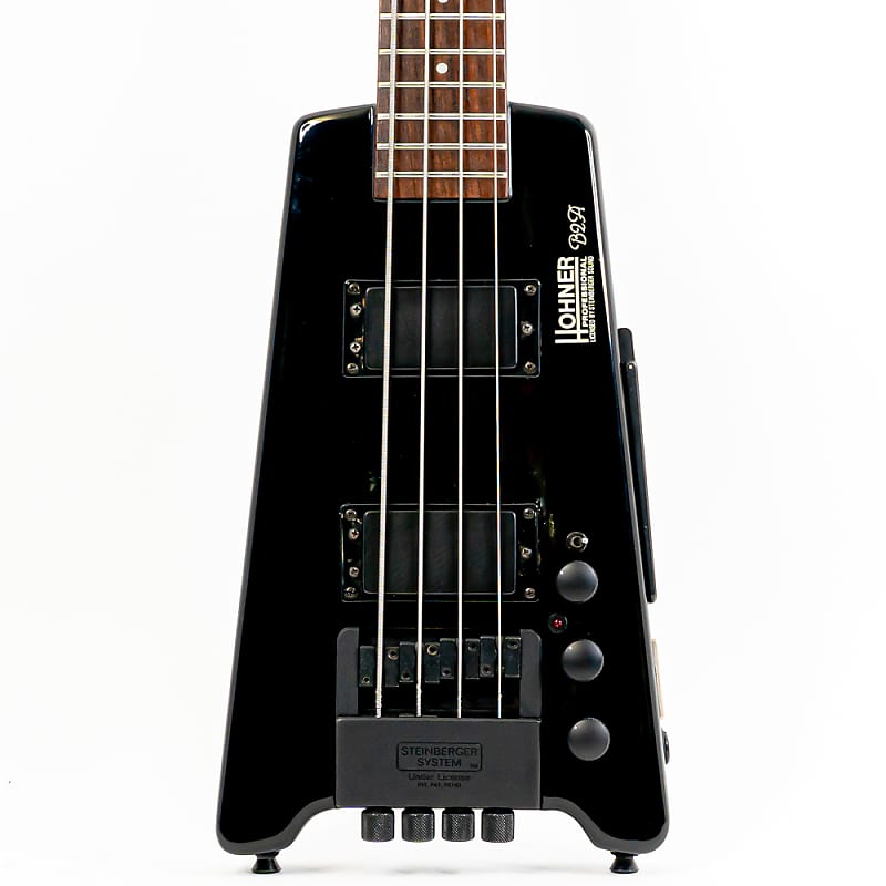 1988 Hohner Steinberger B2A Headless Electric Bass Black | Reverb UK