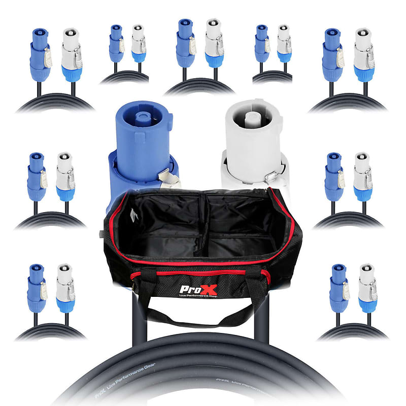 10x ProX XC-PWC14-03 3Ft 14 AWG High Performance PowerCON | Reverb