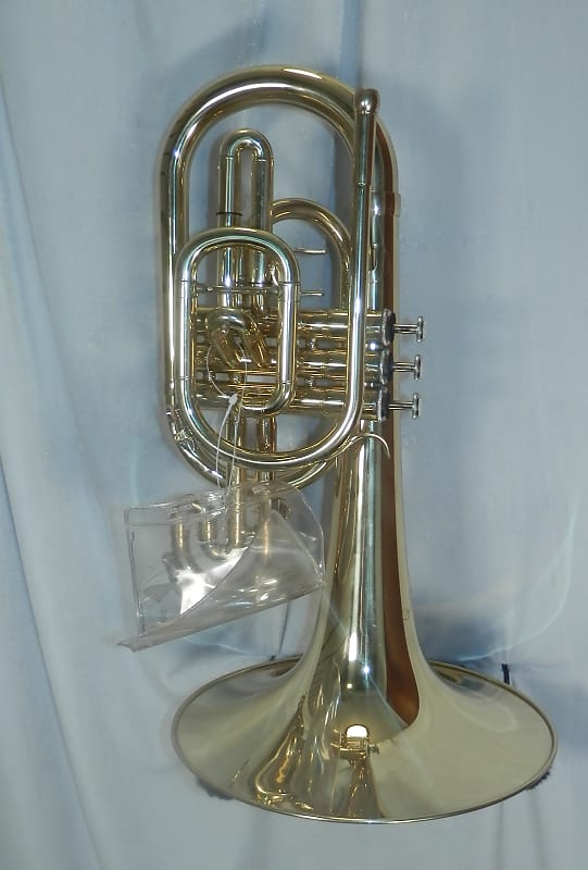 JZ Marching Mellophone Model # MMFL 3 Piston Lacquer 10" Bell | Reverb