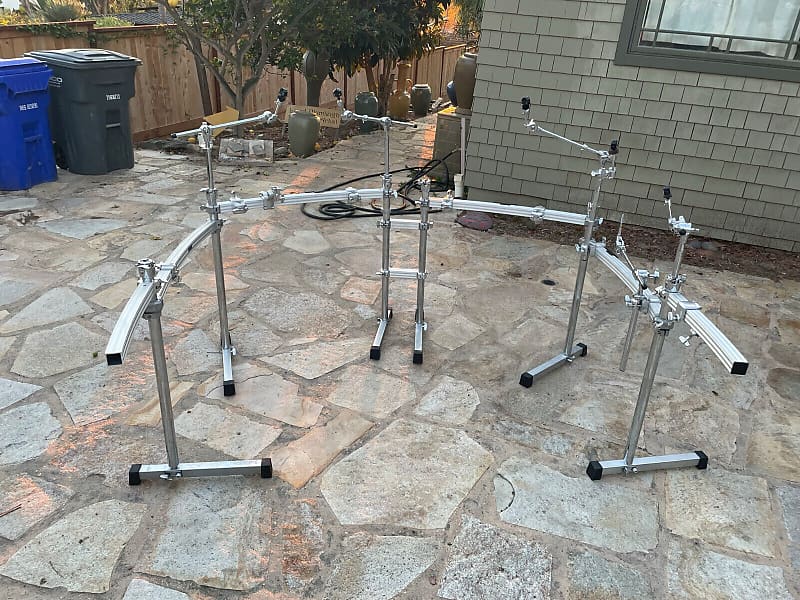 Mega Pearl Icon Double Bass Drum Set kit rack - LOADED WITH | Reverb