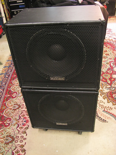 Pair of Madison 15" Speaker Cabinets | Reverb