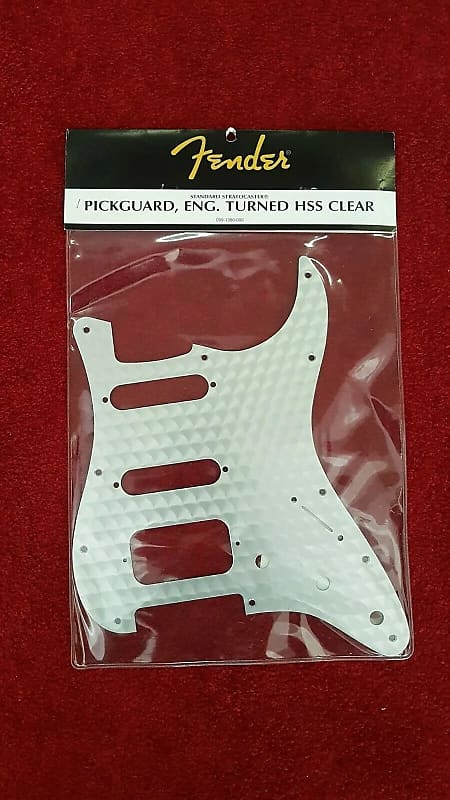 Fender Engine Turned Clear Aluminum HSS Stratocaster | Reverb