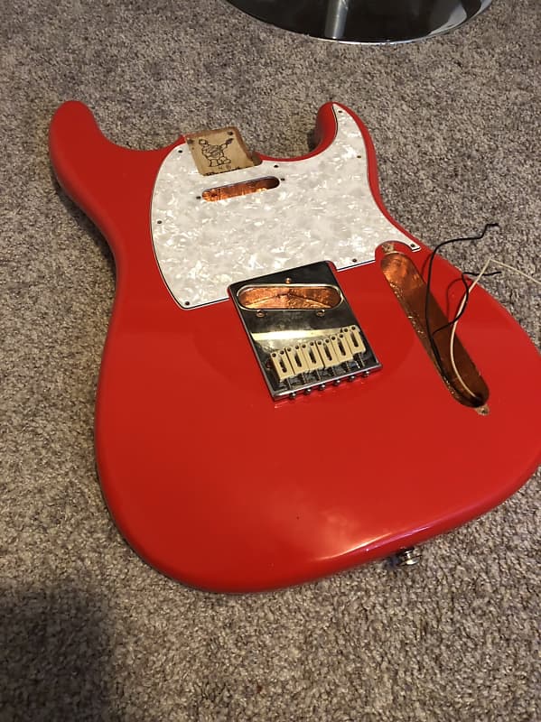 Warmoth Hybrid Telecaster Fiesta Red | Reverb