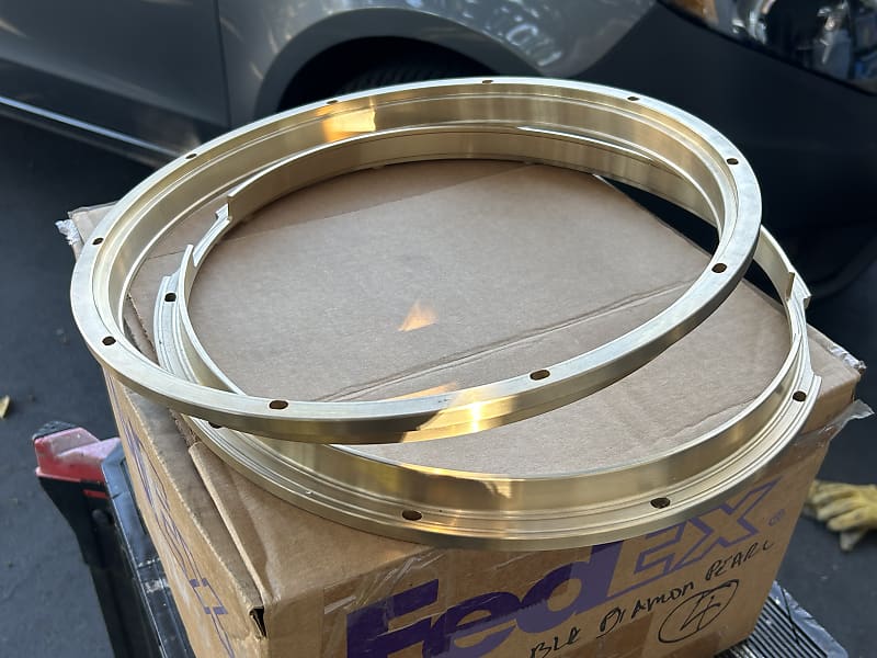 Duluth Bell Brass 10 lug Hoops. Tama Replica - Bell Brass | Reverb