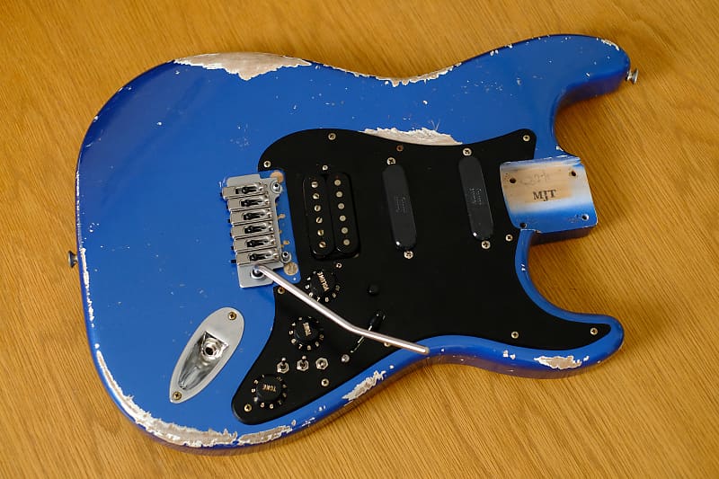 MJT Stratocaster body - Dann Huff loaded Pickguard | Reverb