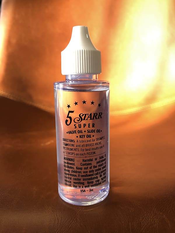5-Starr Super Valve Oil 2 oz Clear Bottle | Reverb