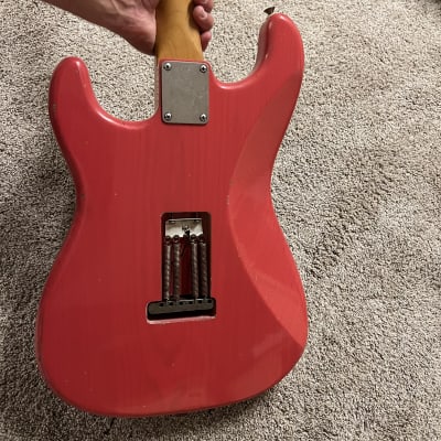 BloomDoom Stratocaster Body 2021 Faded Fiesta Red | Reverb