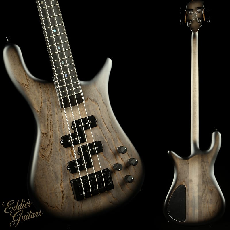 Spector NS-2 4 String Neck Thru - Matte Grey w/Black Burst | Reverb