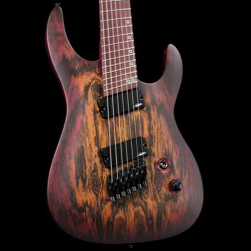 Legator Ninja Performance N7P Fanned Fret Purple Bocote Burst | Reverb
