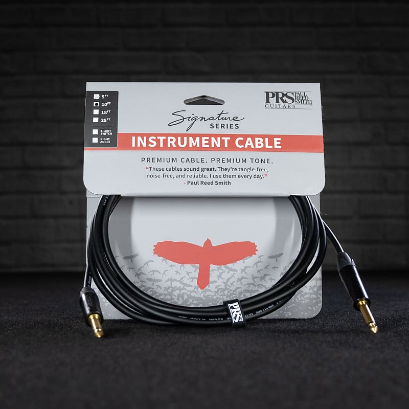 PRS 10ft Signature Instrument Cable - Straight | Reverb