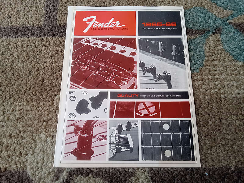 Vintage 1965-1966 Fender Fine Electric Instrument Full-Line | Reverb