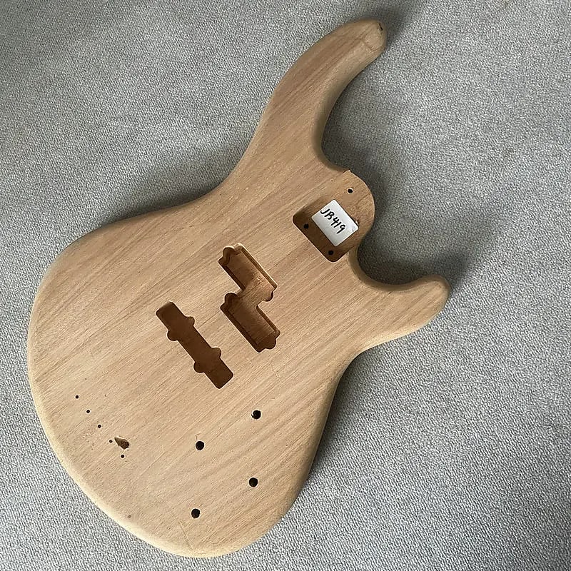 Okoume Wood 4 String Bass Unfinished Body DIY Project | Reverb