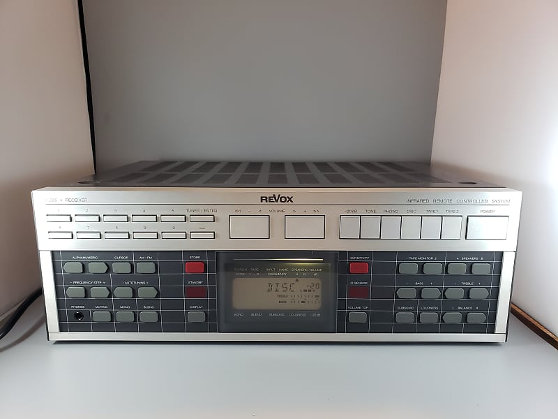 Rare Swiss Revox B285 AM/FM Stereo Tuner Amplifier 1986-Fully | Reverb