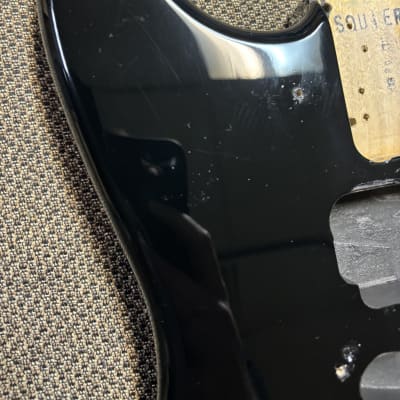 Squier Stratocaster (Unknown Year) - Black | Reverb