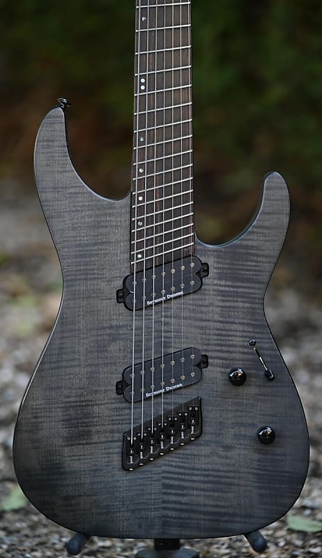 ESP LTD M-1007 Multi-Scale - See Thru Black Sunburst | Reverb Canada