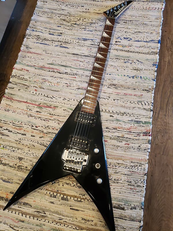 Jackson Jackson flying V King V Blk Early 1996 MIJ Floyde | Reverb
