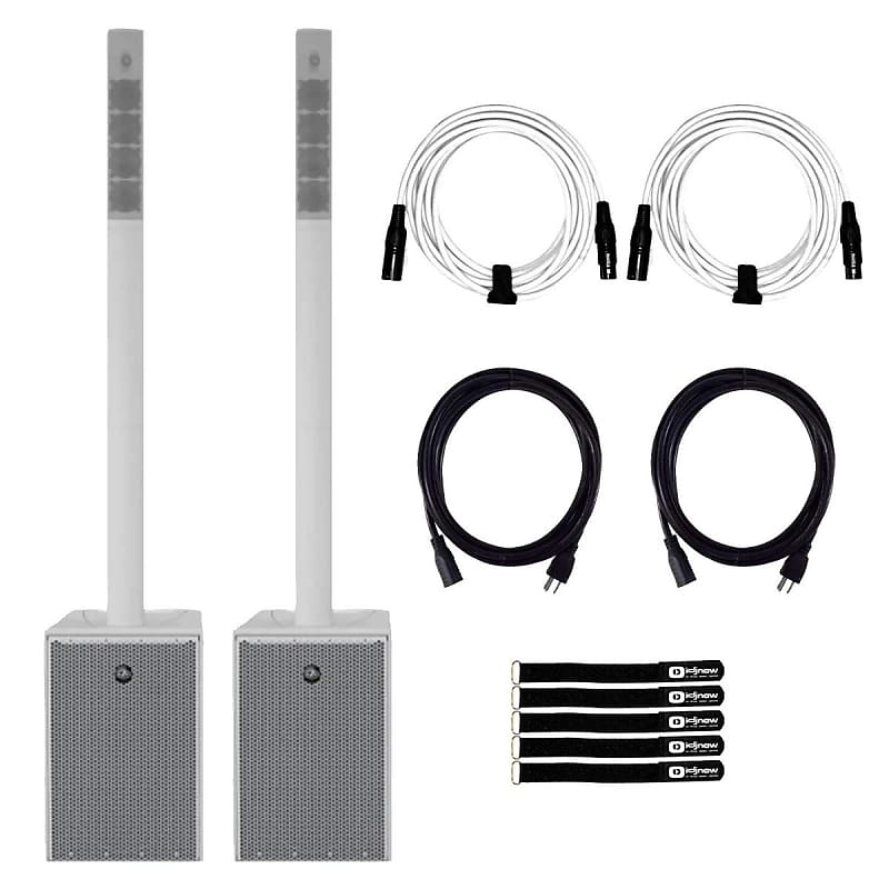 D.A.S. Audio ALTEA-DUO-20A White DJ PA Column Array Speakers | Reverb