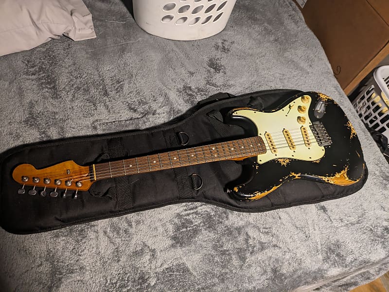 Custom Built Stratocaster 2021 - Black | Reverb