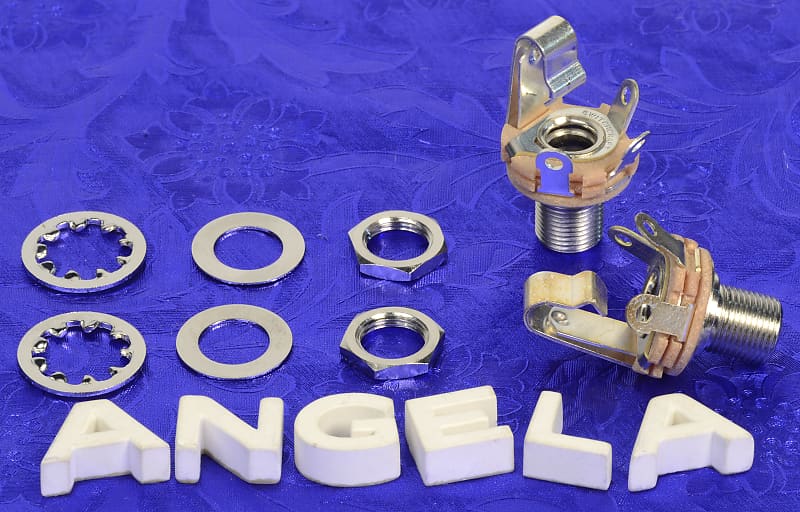 Two Switchcraft 1/4" Amplifier Input Jacks With Extra Long | Reverb UK