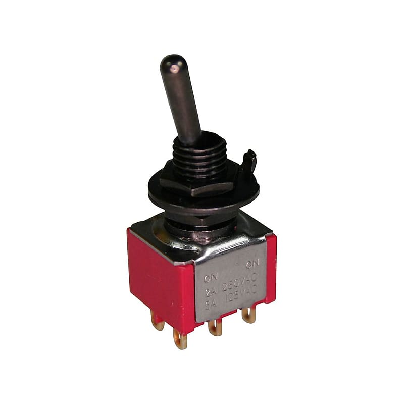 Taiway DPDT On/On Mini Toggle Switch (Black) | Reverb