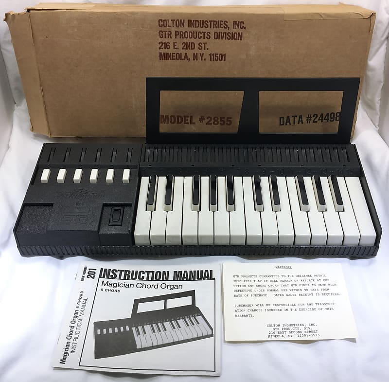 Vintage GTR Magician 6 Chord Electric Tabletop Organ Model | Reverb