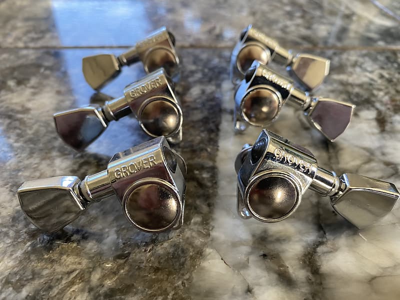 Grover Rotomatic Tuners 3x3 Set Nickel | Reverb