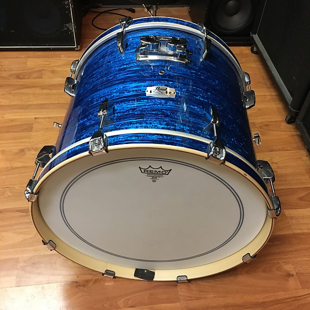 Pearl 22" x 18" EXR Export Bass Drum, Blue Strata | Reverb