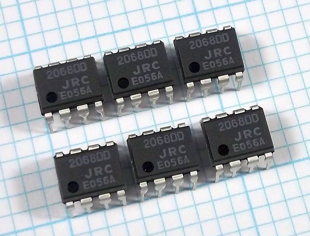 JRC2068 NJM2068DD Dual Low Noise Audio Op Amp, DIP, Lot of | Reverb UK