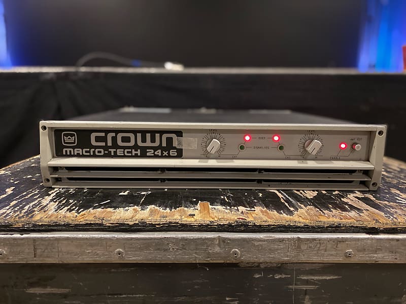 Crown Macro-Tech 24x6 Stereo Power Amplifier | Reverb