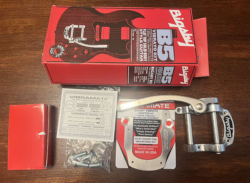 Bigsby B5 Vibrato Kit for flat top solid body style guitar | Reverb