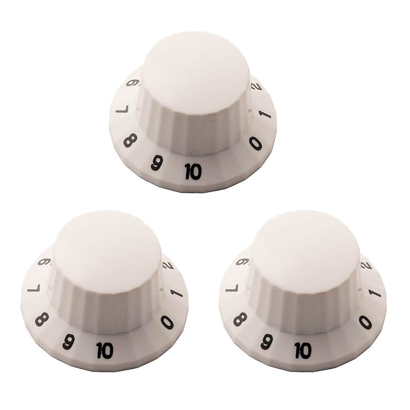 PRS Silver Sky Knob Set (3) White 101754:001:002:003 | Reverb