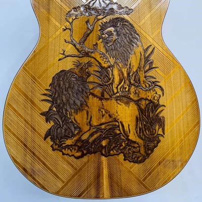 Blueberry Handmade Acoustic Guitar Jumbo with Paua Shell | Reverb