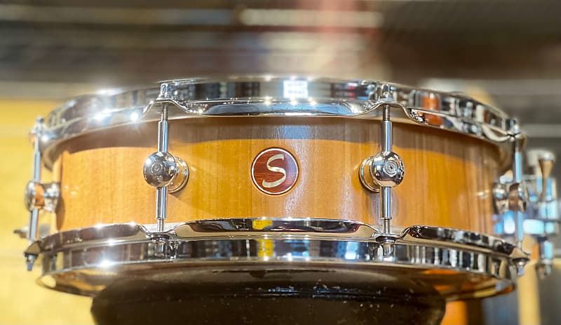 Sugar Percussion Poplar Snare Drum - 14x4 - Satin Natural | Reverb