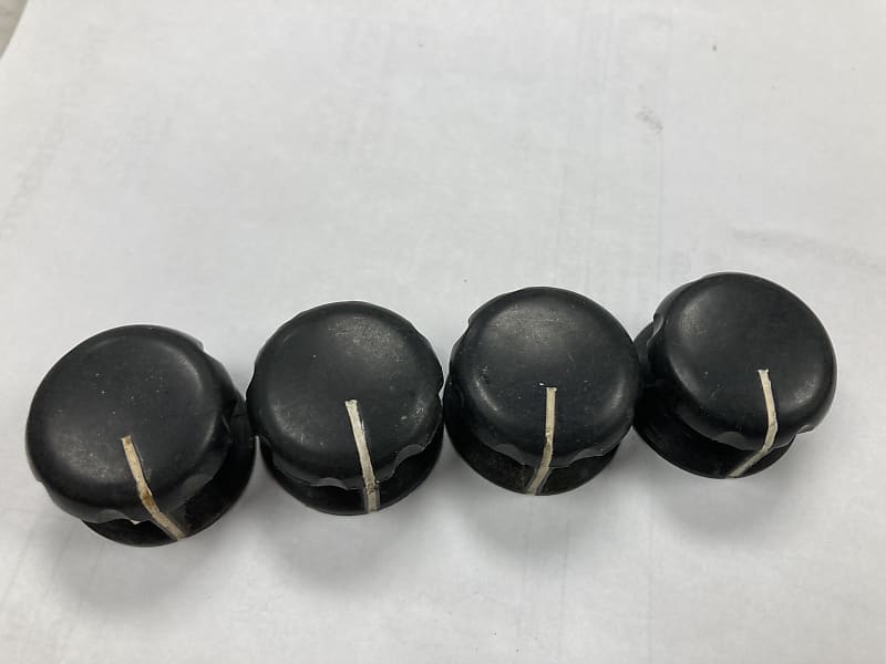 Peavey (4) Vintage Peavey Console Knobs 60's / 70's - Black | Reverb