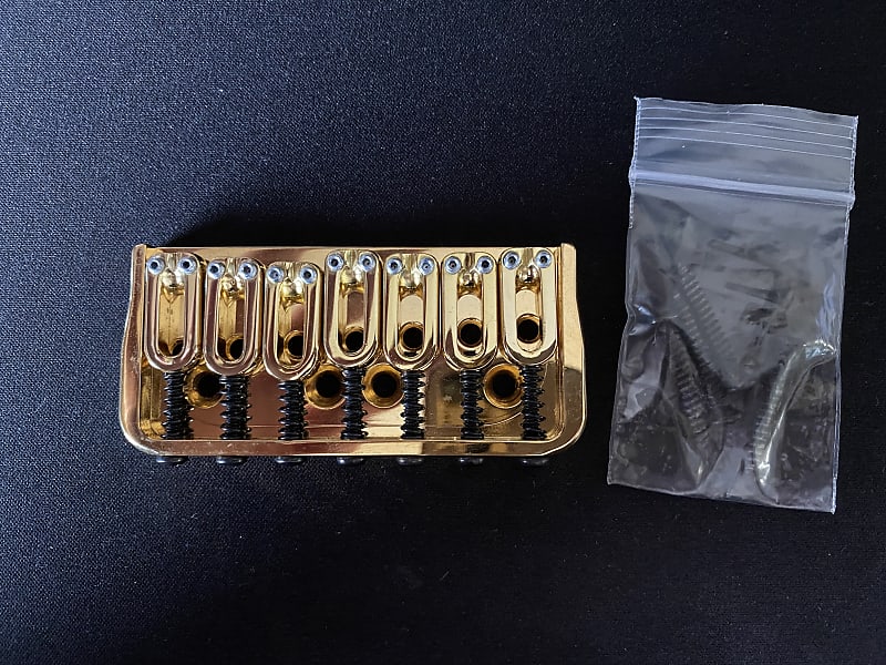 Hipshot 7 String Fixed Bridge GOLD | Reverb