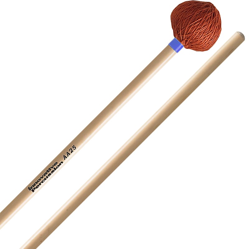 IP MEDIUM VIBRAPHONE / MARIMBA MALLETS - ORANGE CORD - RATTAN | Reverb