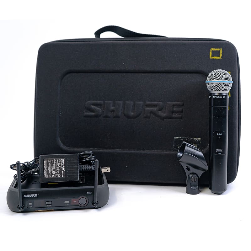 Shure PGX4 PGX2 Wireless Microphone System with Case (644-662 | Reverb