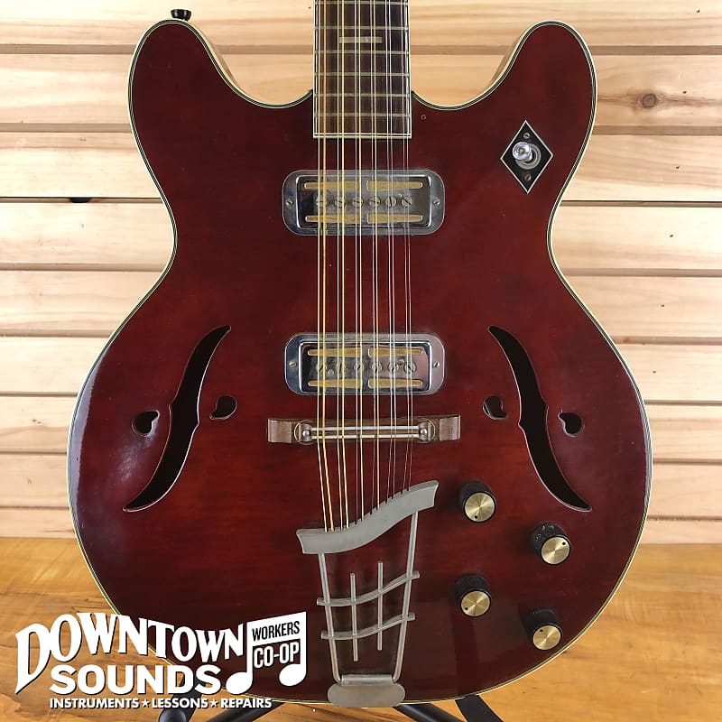 Harmony H79 Electric 12 String Semi-Hollow Guitar with | Reverb