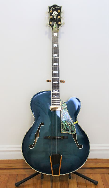 Mark Campellone Deluxe 2001 Blueburst Archtop Guitar | Reverb