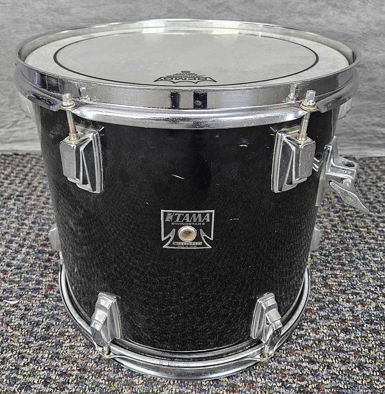 Tama Swingstar 13x12 Rack Tom 1985 - Jet Black | Reverb
