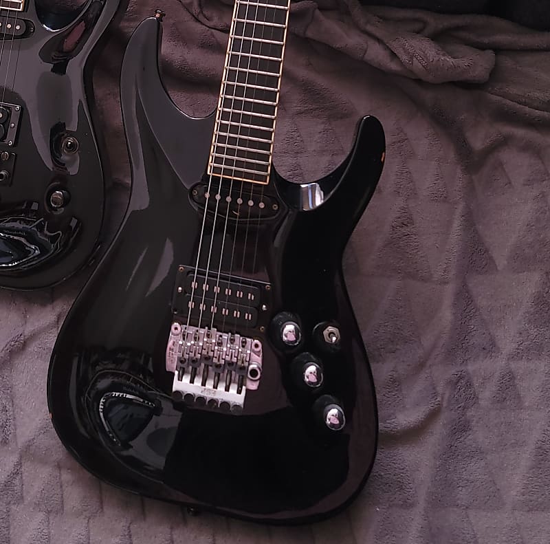 ESP Horizon 1988 - Black - Concorde (lawsuit) Headstock | Reverb