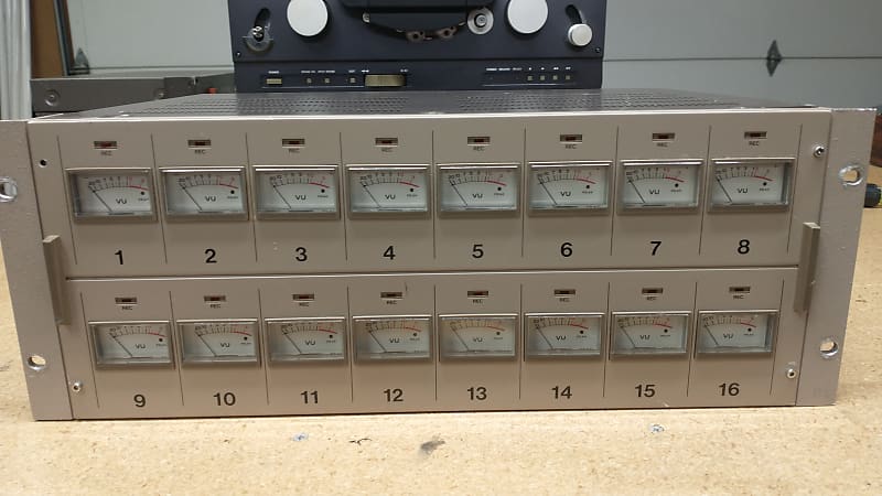 TASCAM MS-16 1" 16-Track Reel to Reel Tape Recorder Meter | Reverb