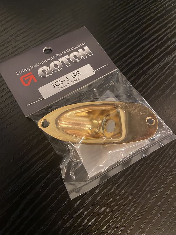 Gotoh Strat Jack Plate JCS-1 GG Gold [Listing 1 of 2] | Reverb