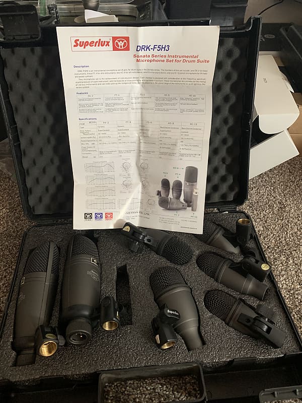 Superlux DRK-F5H3 drum mic pack | Reverb