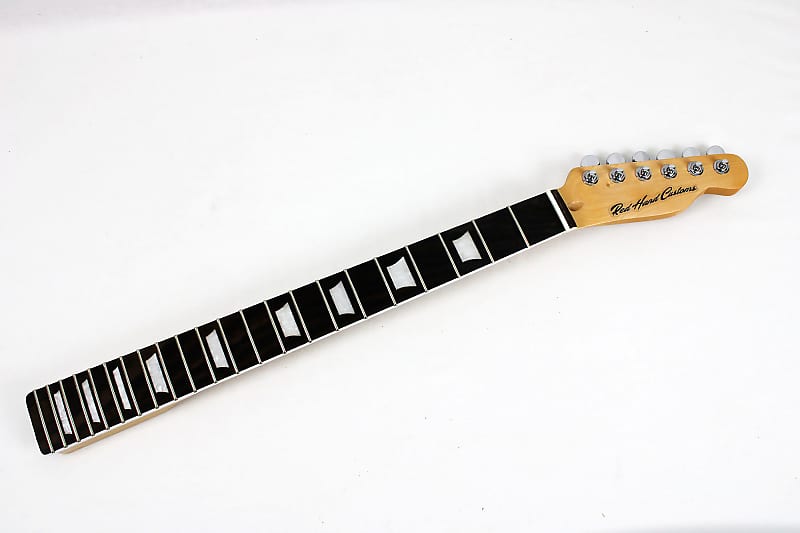Red Hand Customs Bound Telecaster Neck with Trapezoid Inlay - | Reverb